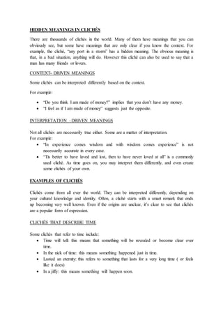 CLICHES | DOCX