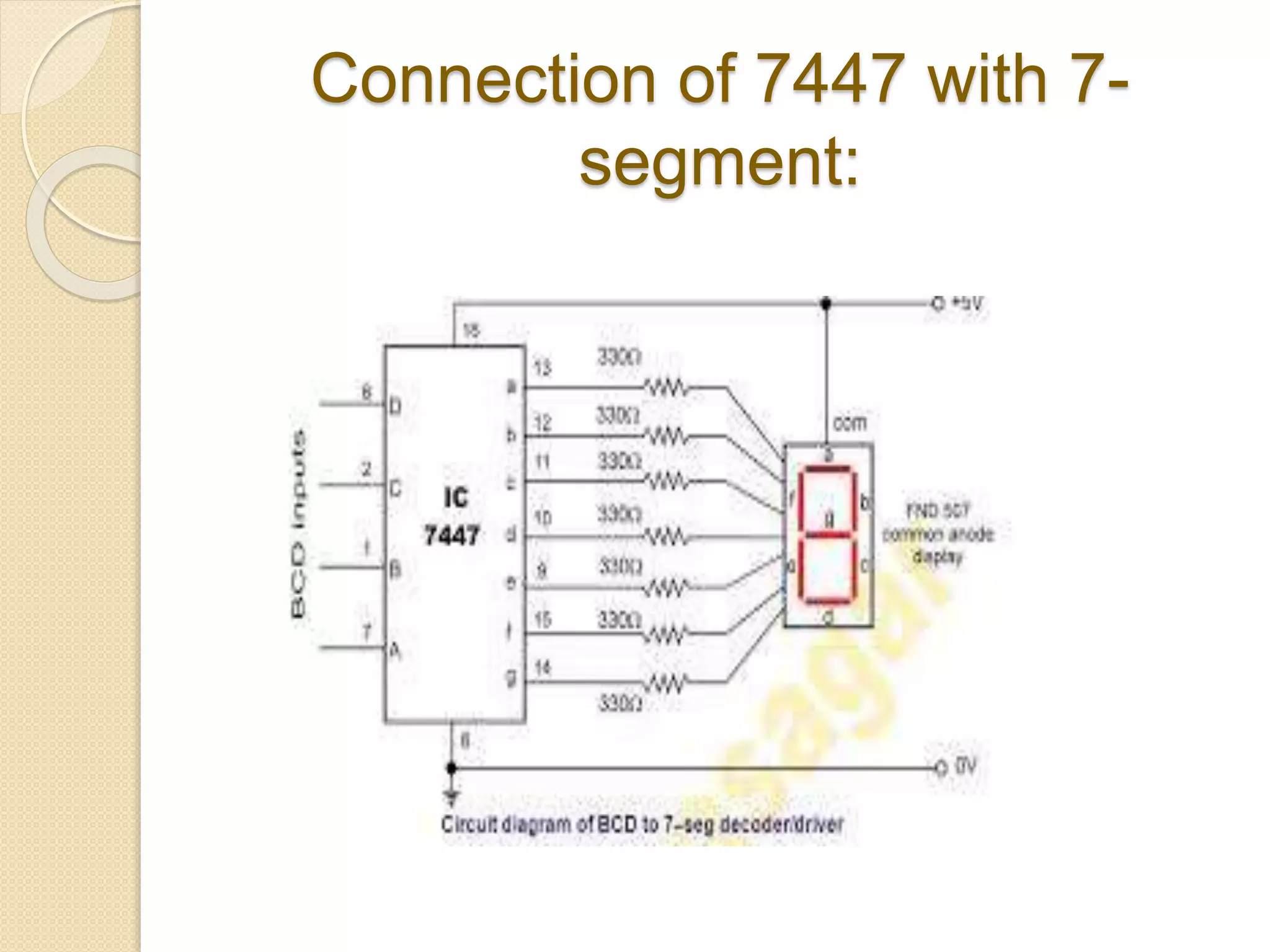 Bcd to 7 segment display | PPTX