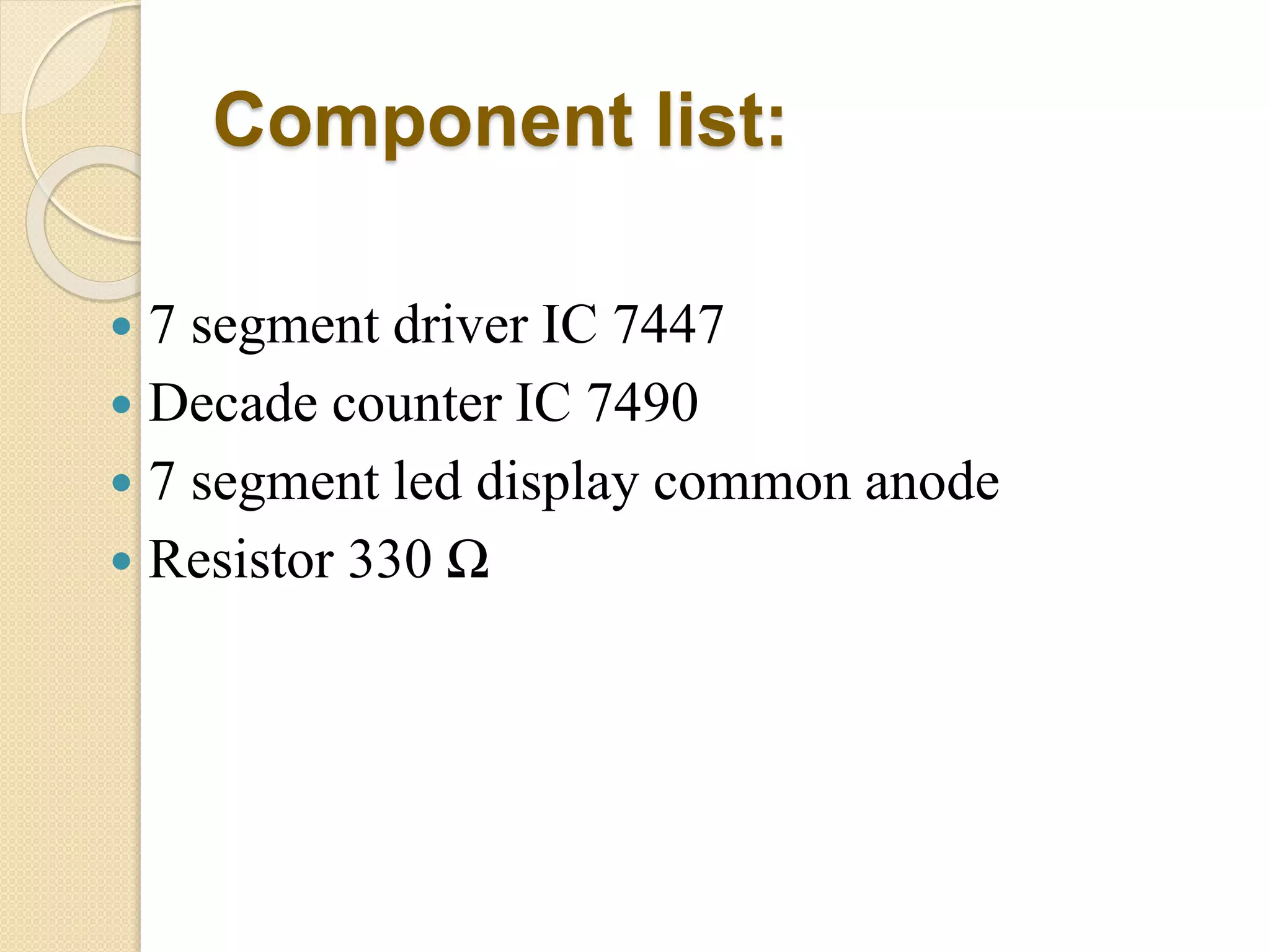 Bcd to 7 segment display | PPTX