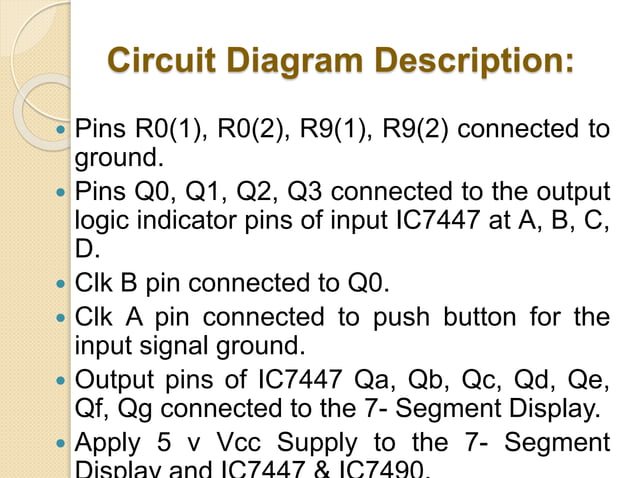Bcd to 7 segment display | PPTX | Computer Peripherals | Computing