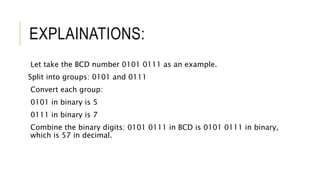 BCD TO BINARY CONVERSION IN DIGITAL LOGIC DESIGN.pptx