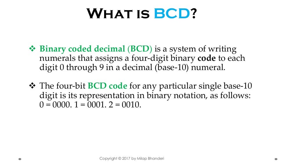 BCD to Decimal - Digital Electronics