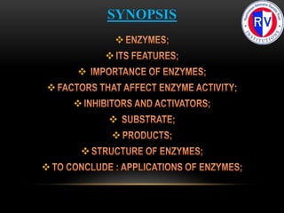 Enzymes | PPTX