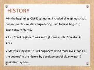 BASICS OF CIVIL ENGINEERING | PPT