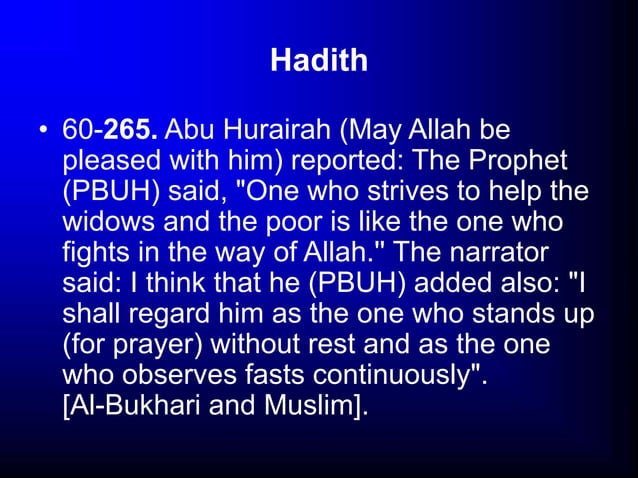 understand quran and hadith and other qualities | PPT