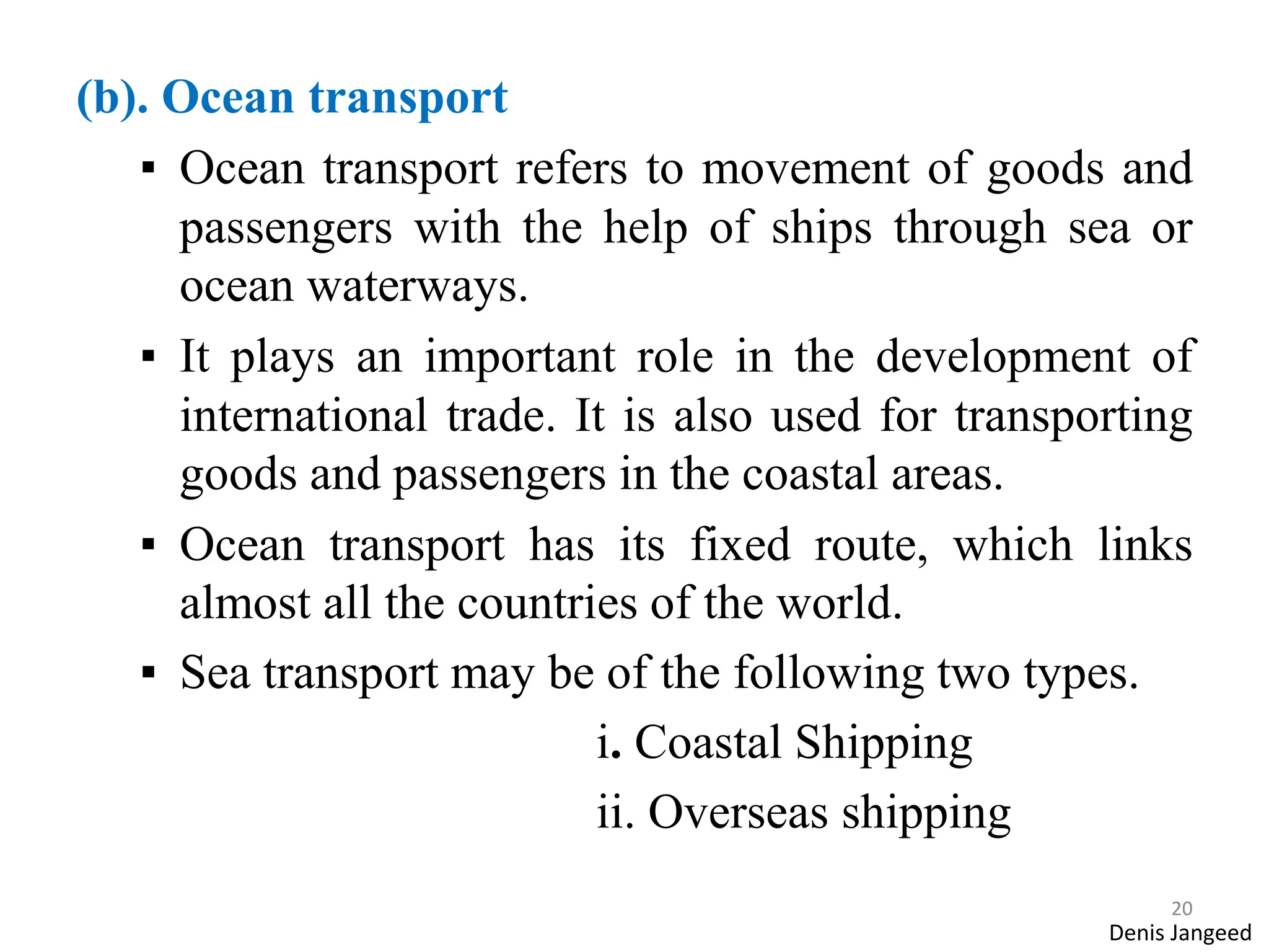 Basic Civil Engineering notes on Transportation Engineering, Modes of ...