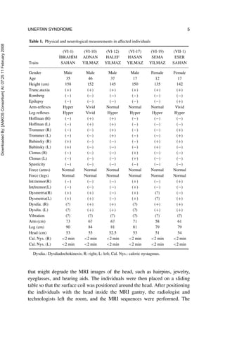 UNERTAN SYNDROME: A CASE SERIES DEMONSTRATING HUMAN DEVOLUTION | PDF