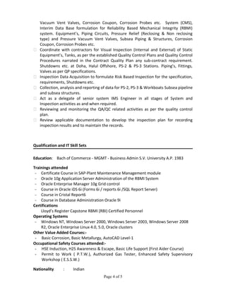 MuneerKhanResume v1 | RTF | Computing | Technology & Computing