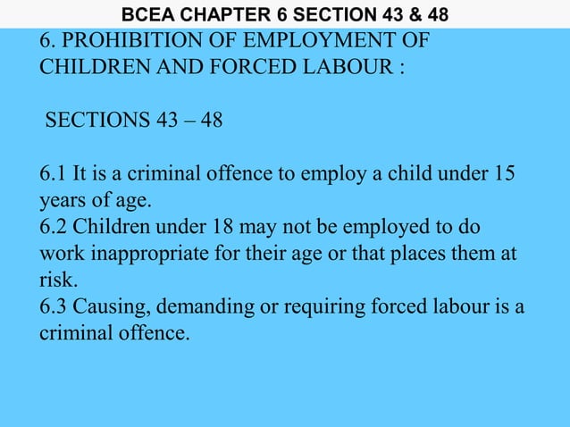 Basic Conditions Of Employment Training | PDF | Business | Business and ...