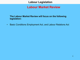 Basic Conditions Of Employment Training | PDF
