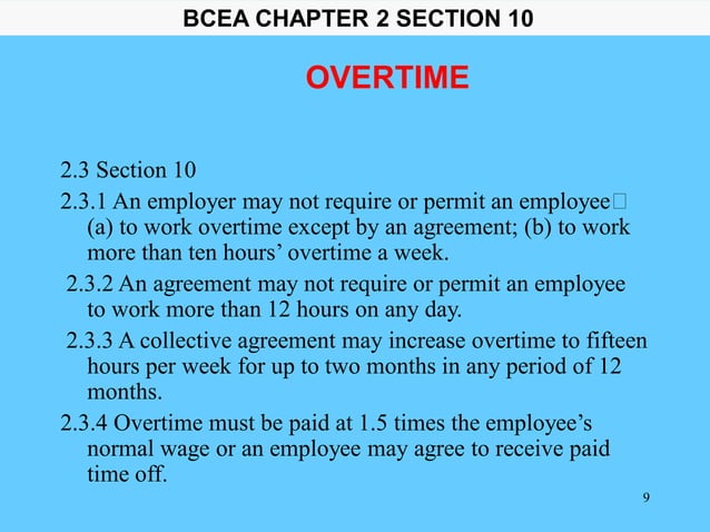 Basic Conditions Of Employment Training | PDF | Business | Business and ...