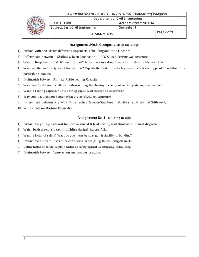 BCE assignments | DOCX