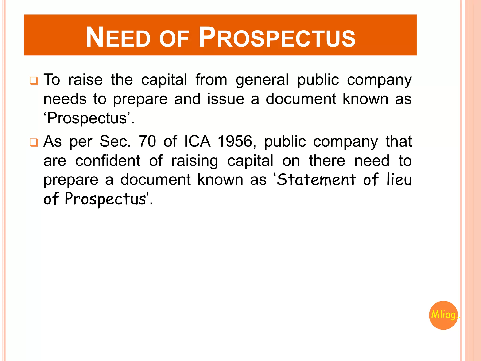 Prospectus, Share | PPTX