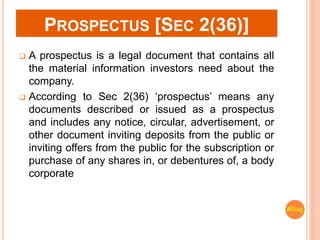 Prospectus, Share | PPTX
