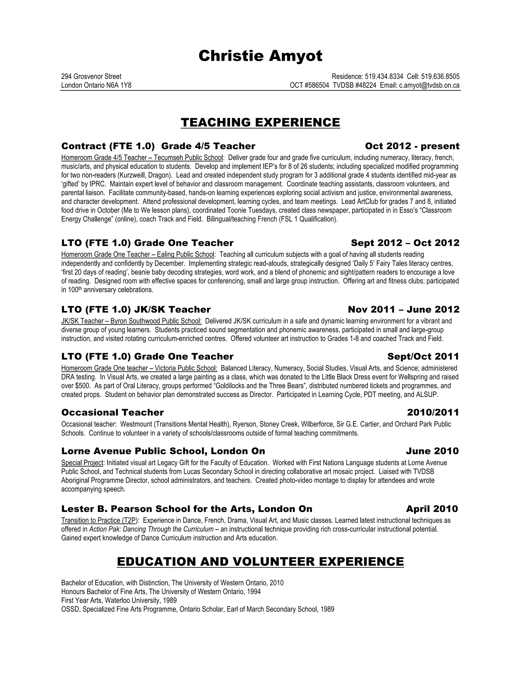 ChristieAmyotResume2015 | PDF