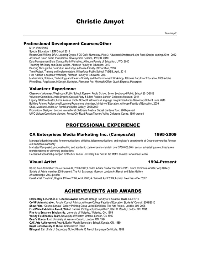 ChristieAmyotResume2015 | PDF