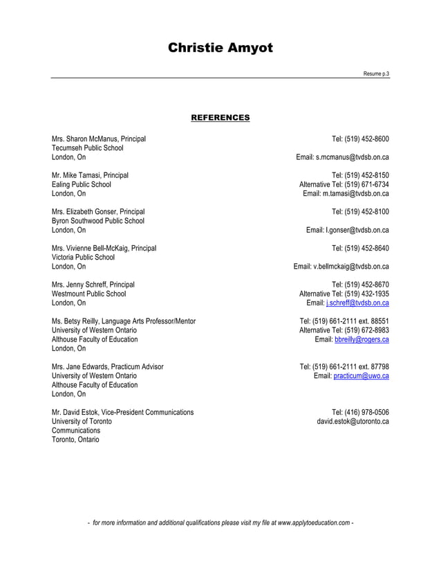 ChristieAmyotResume2015 | PDF