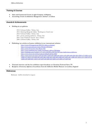 Oldooz Robatian CV | PDF
