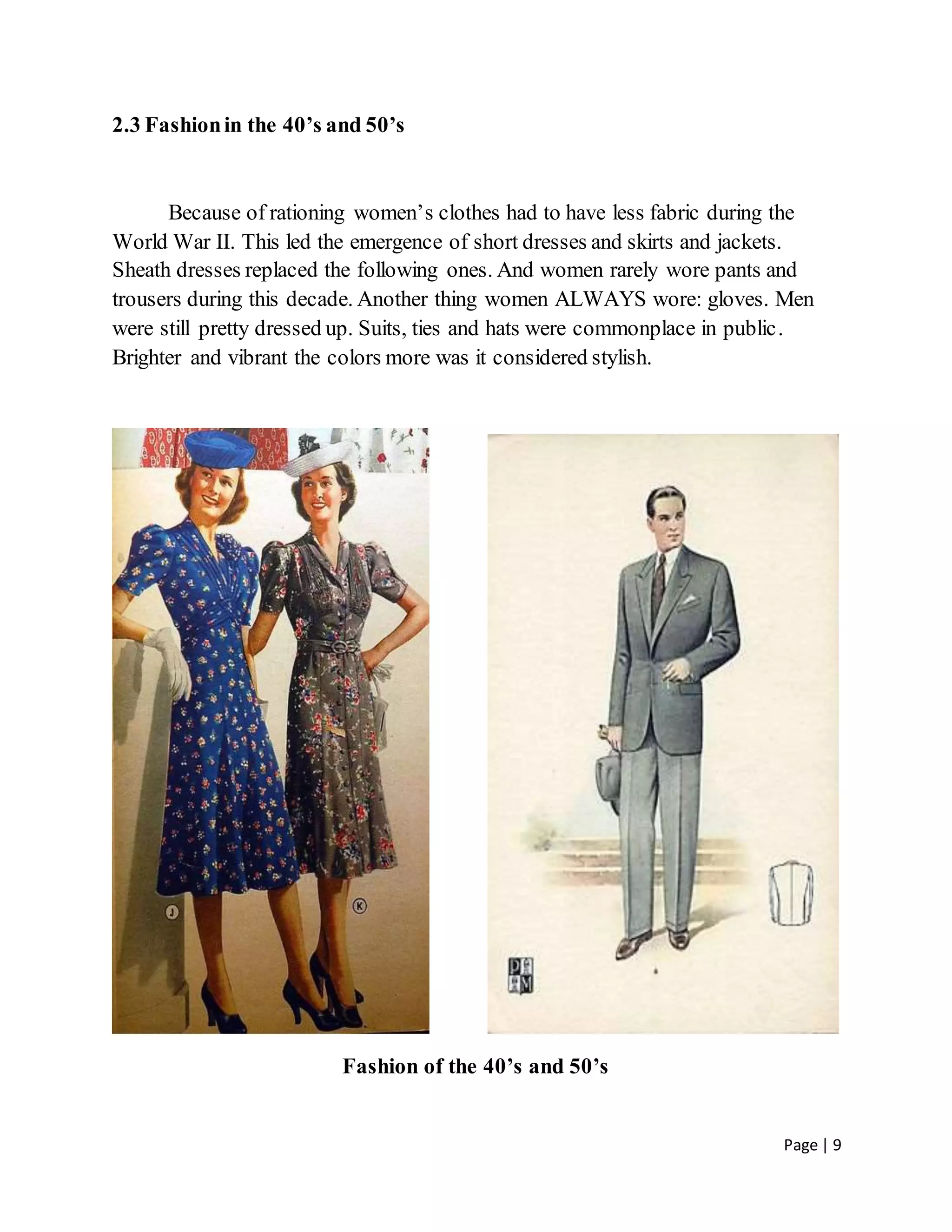 Fashion Design Project | DOCX