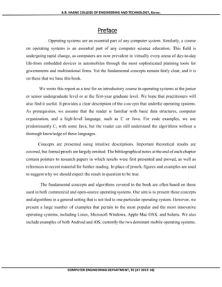 OPERATING SYSTEM AND ITS TYPES REPORT | PDF