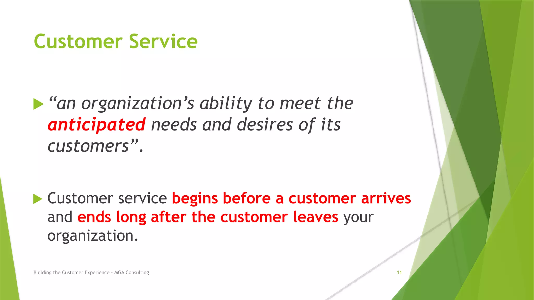 BUILDING THE CUSTOMER EXPERIENCE | PPTX