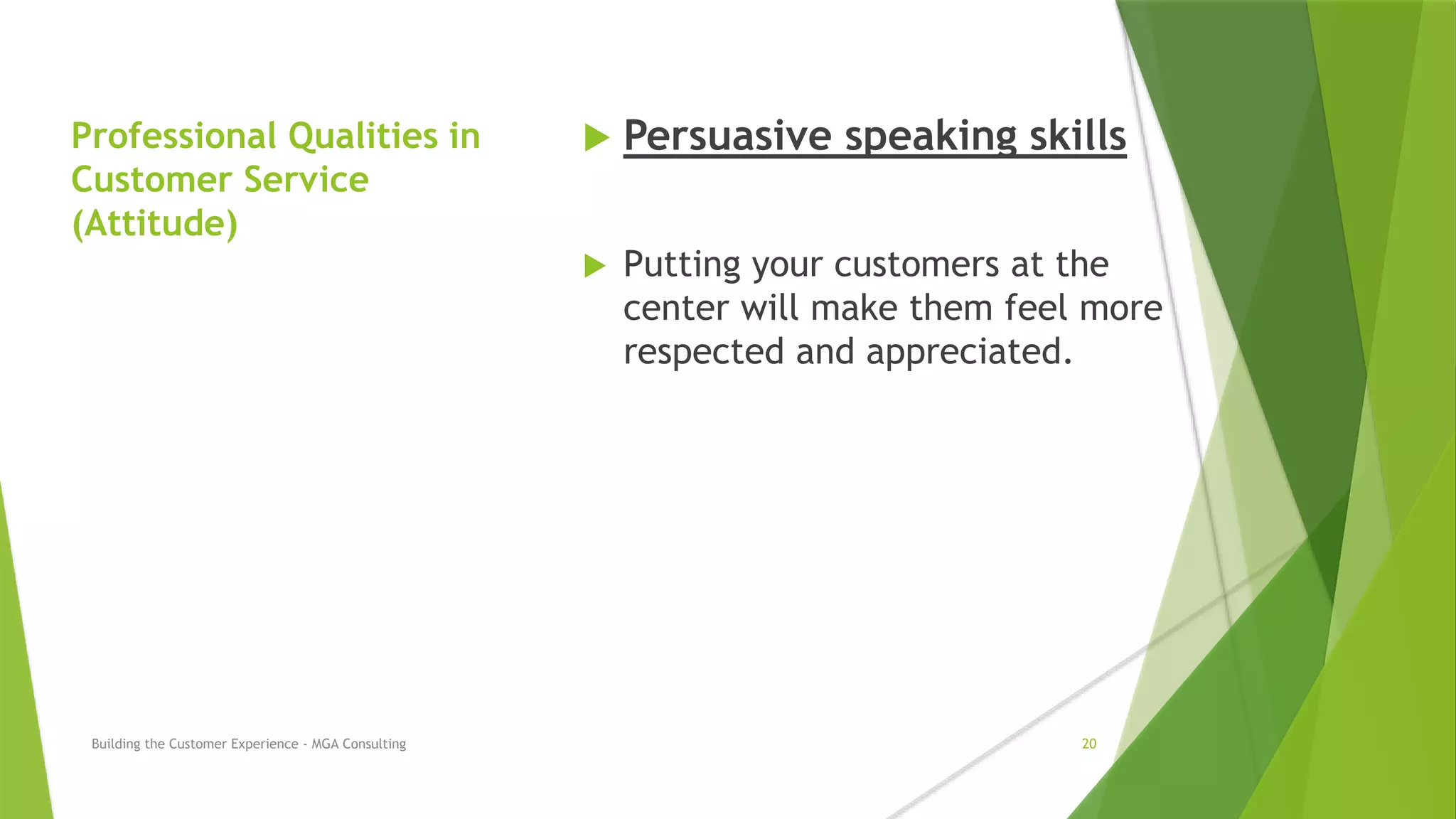 BUILDING THE CUSTOMER EXPERIENCE | PPTX