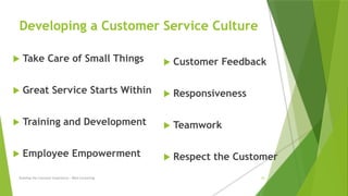 BUILDING THE CUSTOMER EXPERIENCE | PPTX