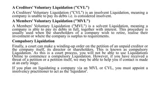 Business and Corporate environment Winding up of the company | PPT