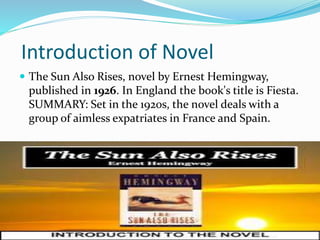 Sun also rises | PPTX