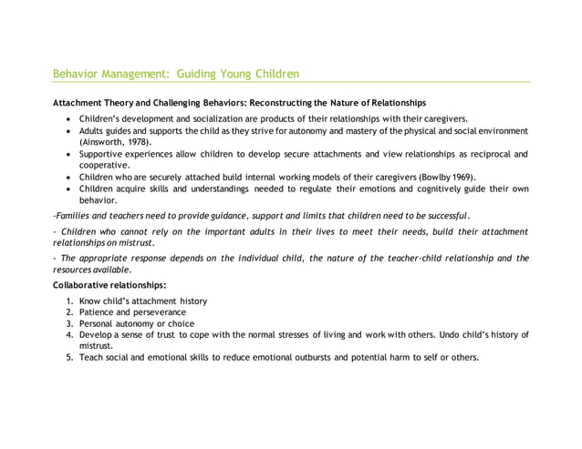 Behavior Management | PPT