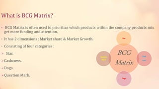 BCG Matrix | PPTX | Business Accounting & Finance | Business