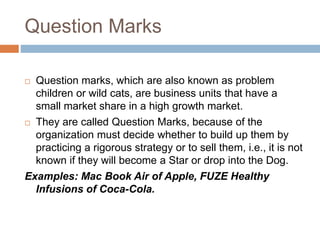 BCG Matrix 2X2 Matrix porfolio management | PPTX