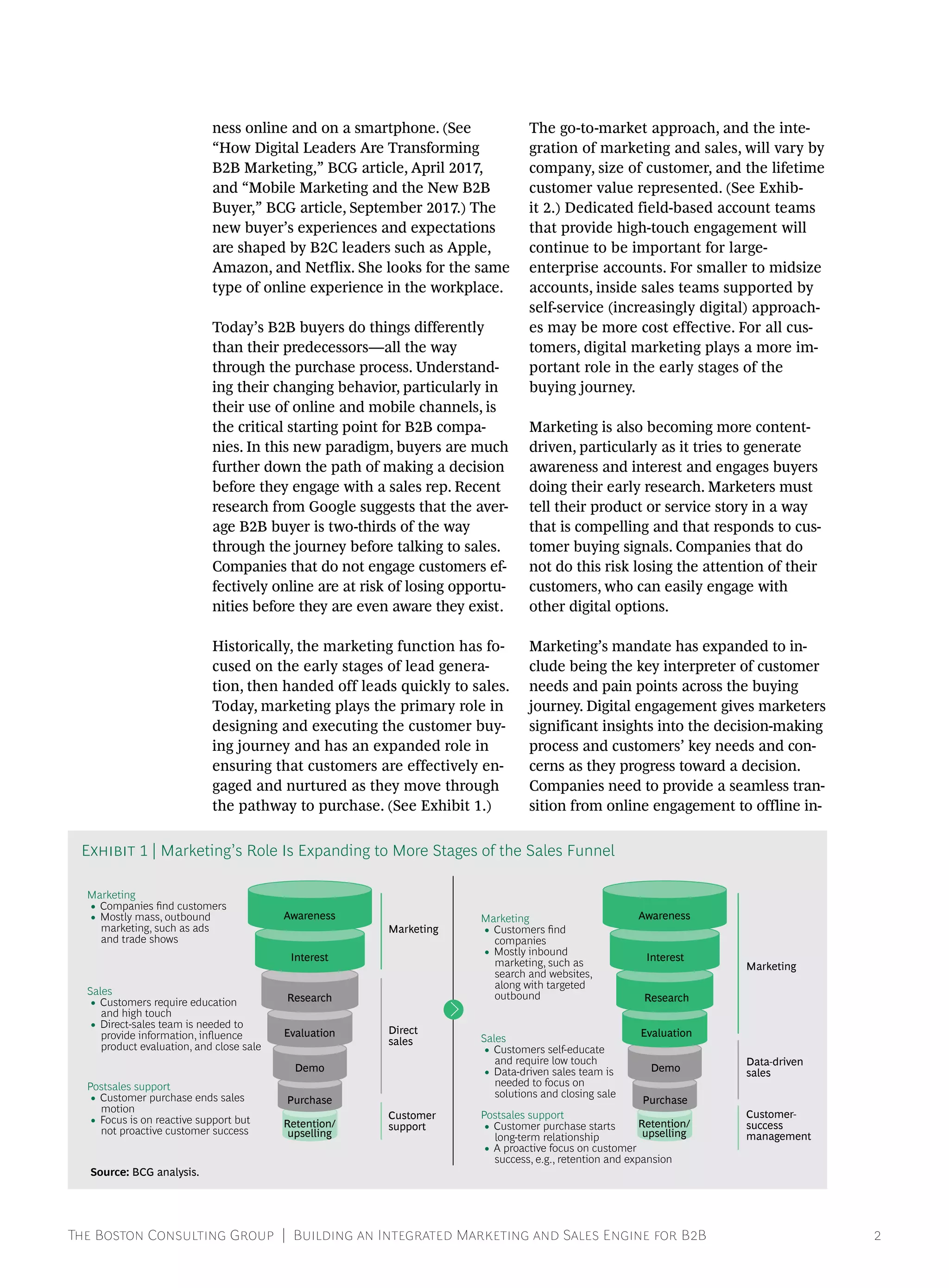 Bcg building-an-integrated-marketing-and-sales-engine-for-b2 b-june ...