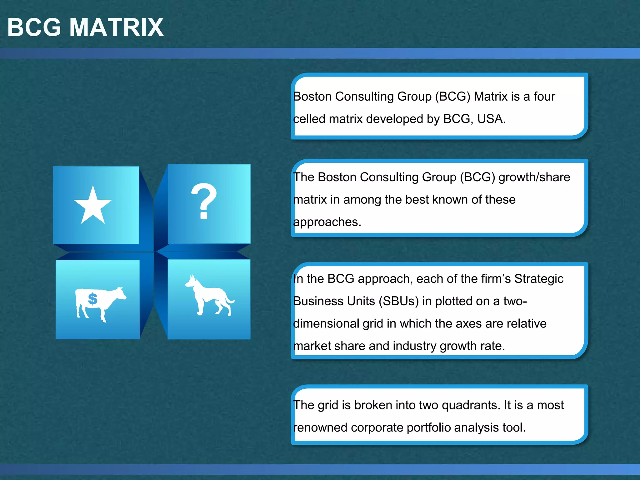 BCG matrix | PPTX | Business Accounting & Finance | Business