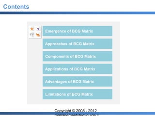 Bcg matrix | PPTX