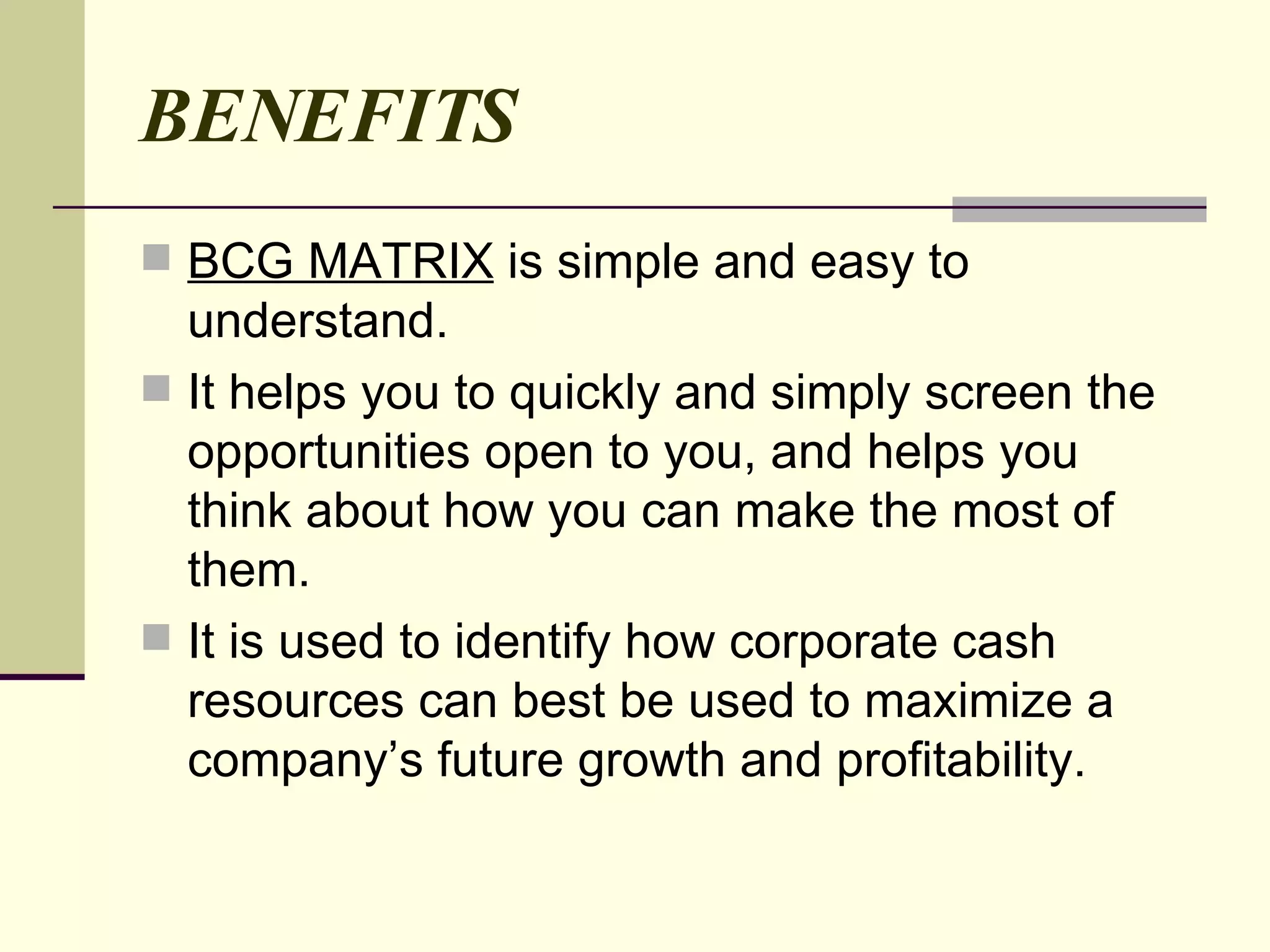 BCG Matrix | PPT