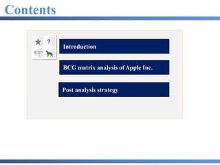 BCG matrix analysis of Apple inc. | PPTX