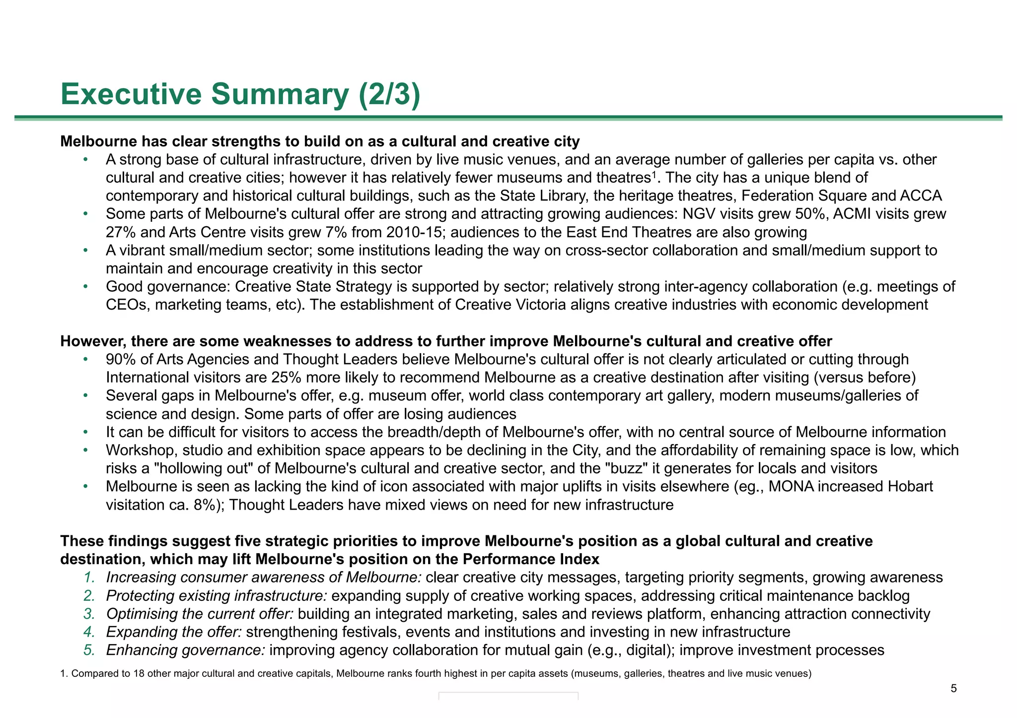 Melbourne as a Global Cultural Destination - BCG | PDF