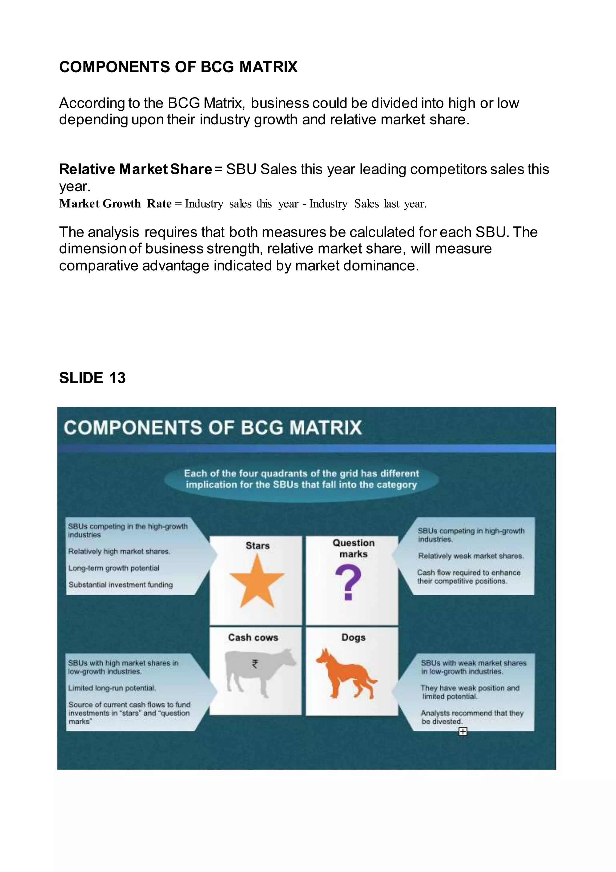 BCG matrix(word) | DOCX