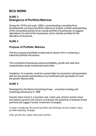 BCG matrix(word) | PDF