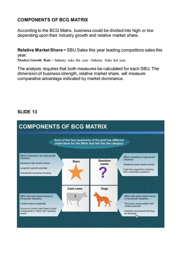 BCG matrix(word) | PDF