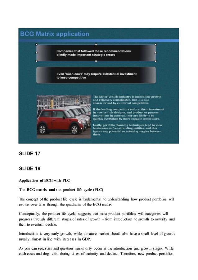 BCG matrix(word) | PDF