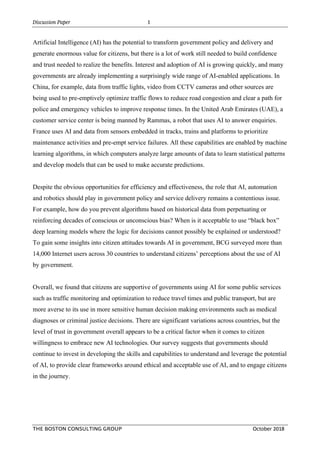 Citizens' Perspective on Use of AI in Government | 2018 BCG Digital ...