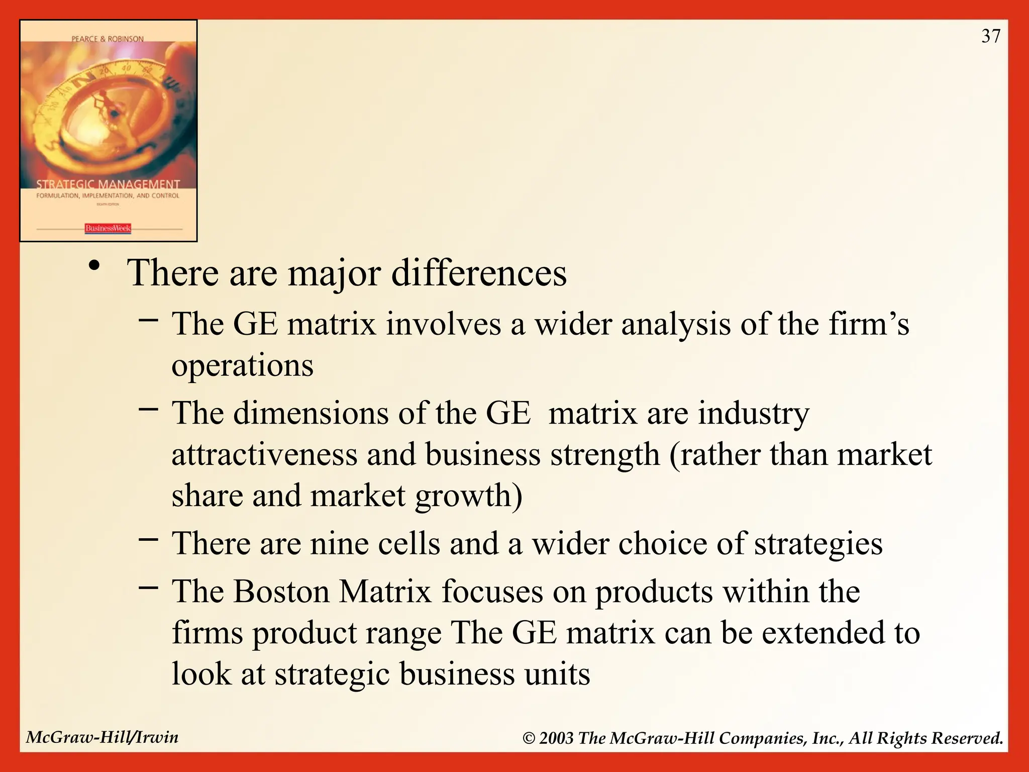 BCG and GE nine cell matrix(4).pptx 123456 | PPT