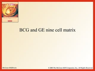 BCG and GE nine cell matrix(4).pptx 123456 | PPT