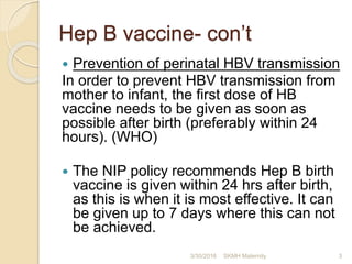 Bcg and hep b vaccination | PPTX