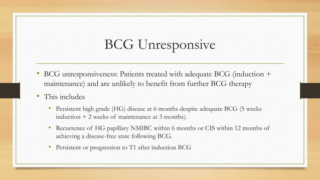 BCG therapy in Carcinoma of Bladder.pptx