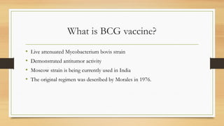 BCG therapy in Carcinoma of Bladder.pptx
