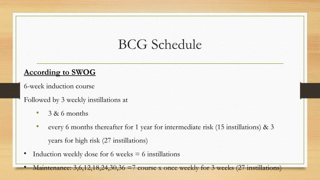 BCG therapy in Carcinoma of Bladder.pptx