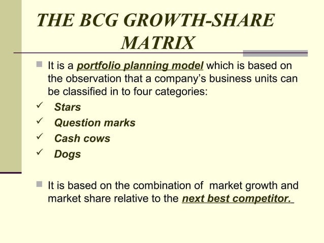 Bcg matrix | PPT